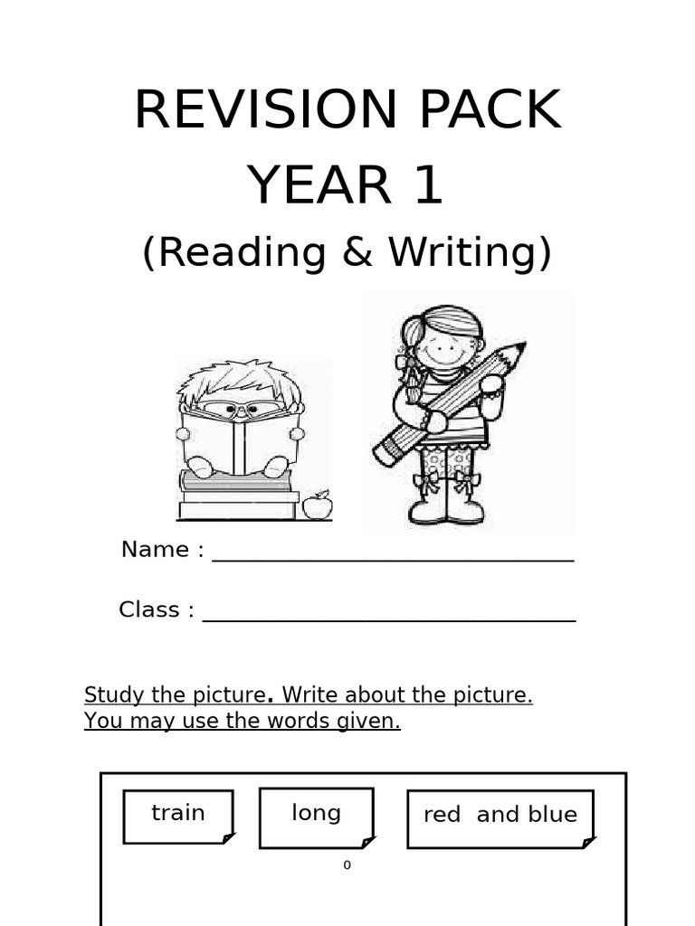 Year 1 Reading & Writing Revision Pack | PDF | Career & Growth