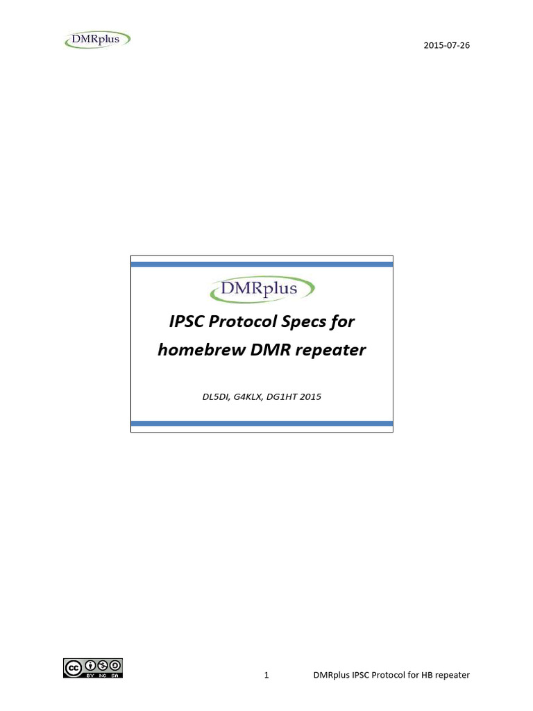 DMRplus IPSC Protocol Guide | PDF | Byte | Ascii