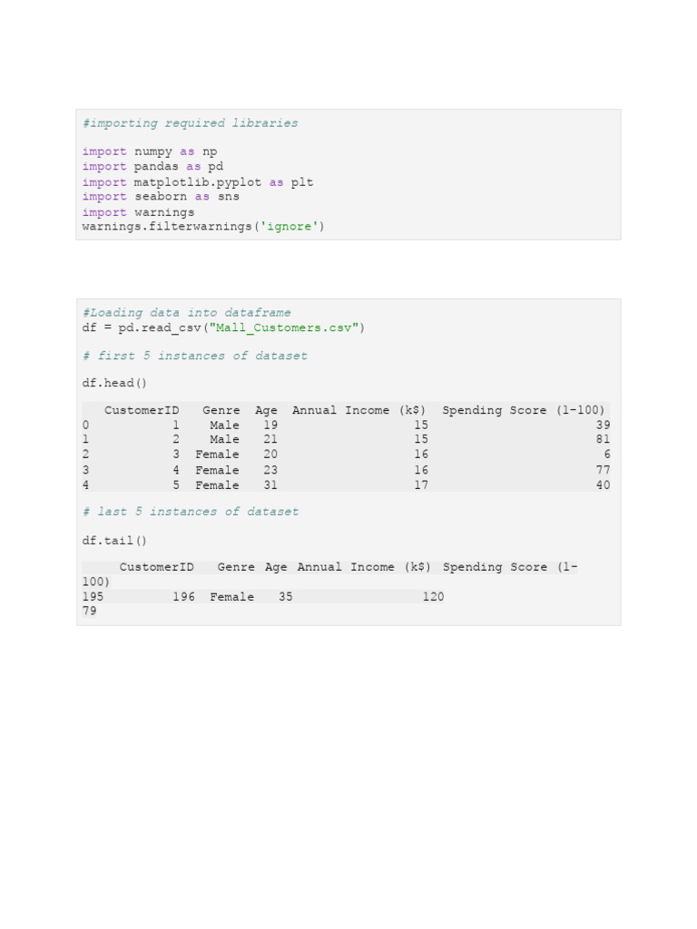 Reading Data: #Importing Required Libraries | PDF | Data Analysis | Applied Mathematics