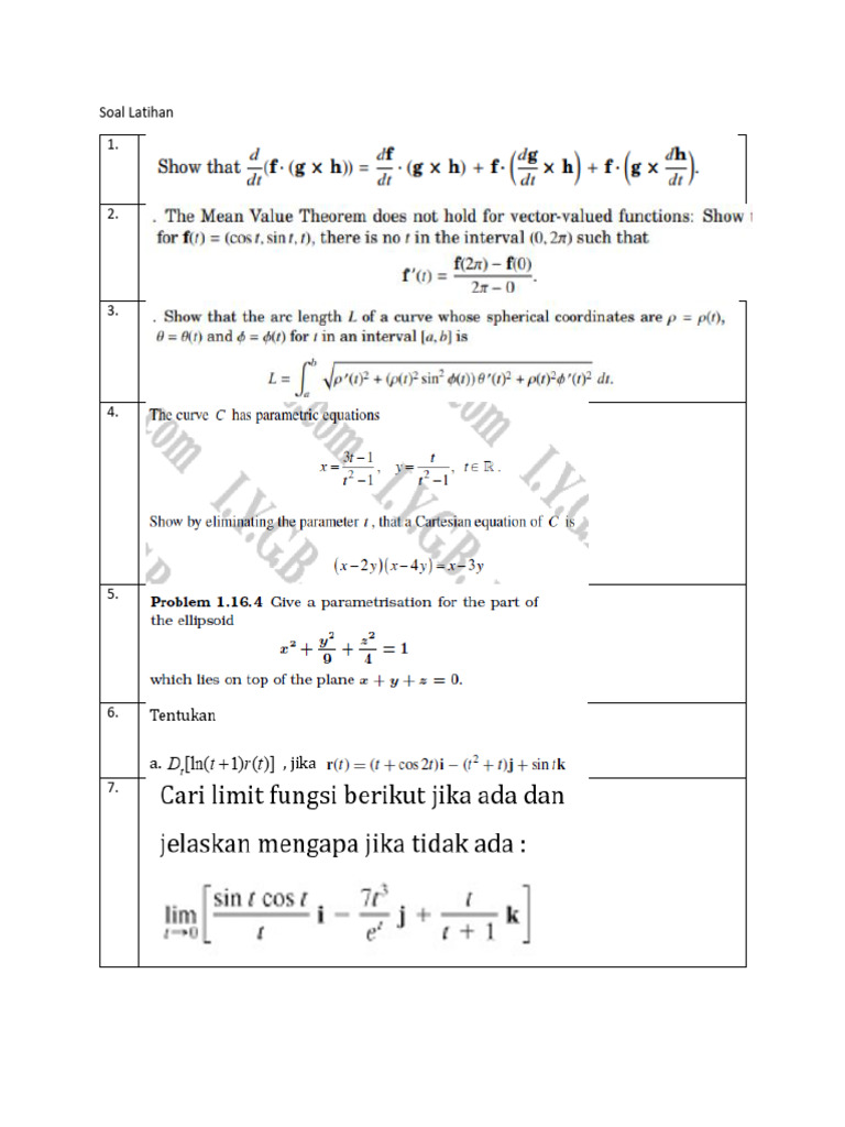 Soal Latihan | PDF