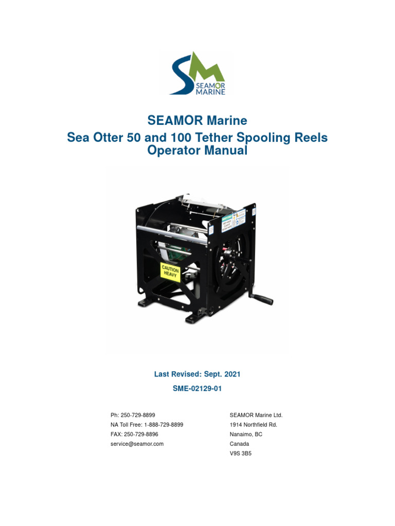 Sea Otter Tether Spooling Reels Manual | PDF | Electrical Connector ...