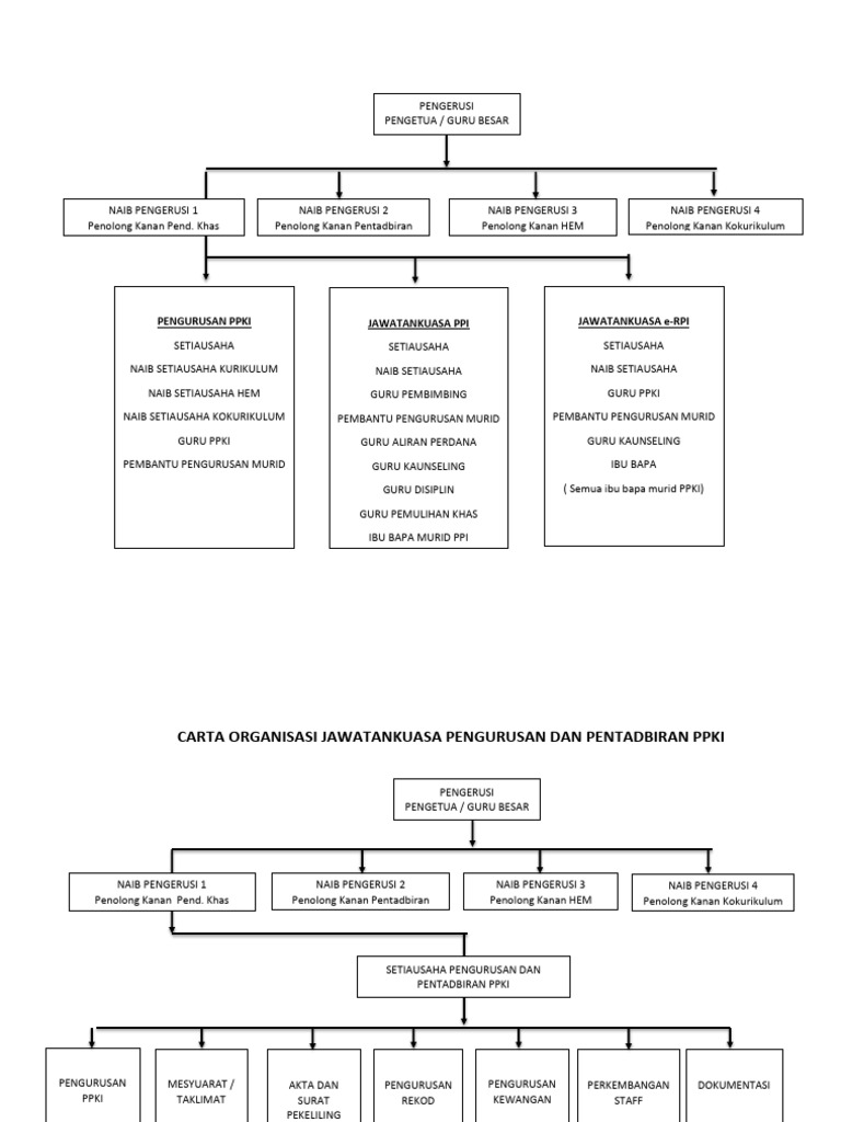 13 Carta Organisasi Pendidikan Khas Ppki | PDF