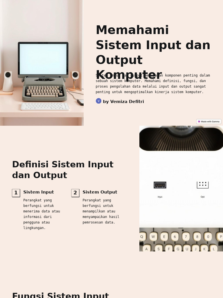 Memahami Sistem Input Dan Output Komputer | PDF | Teknologi & Rekayasa