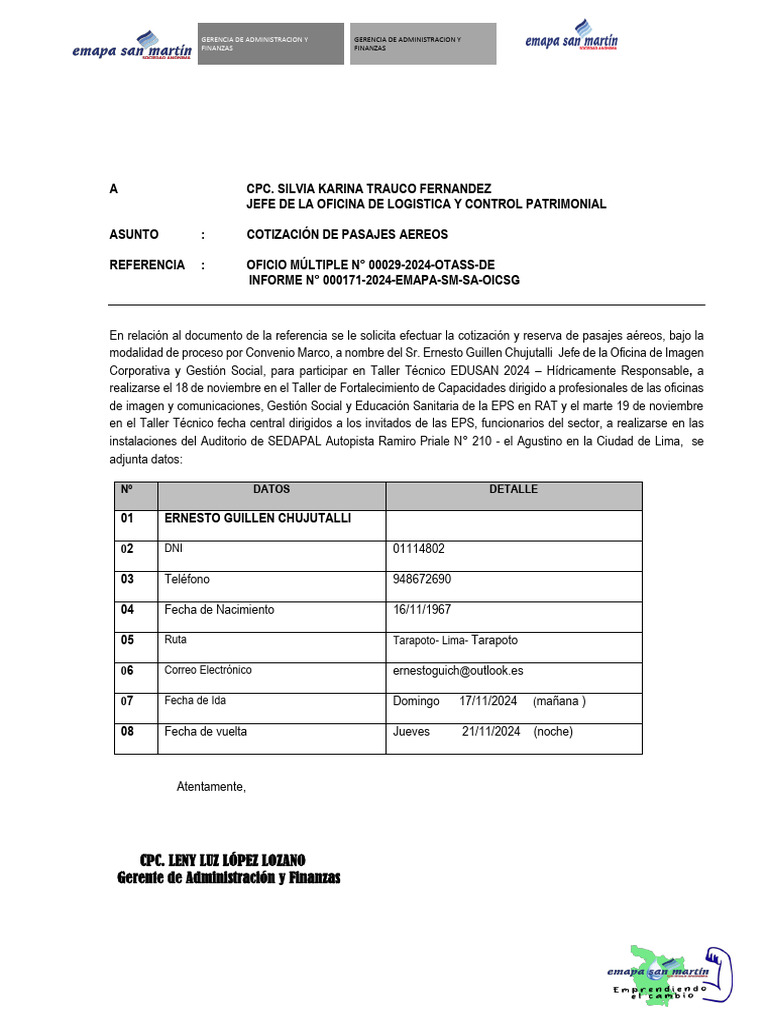 Memorando 000403 2024 Gaf | PDF | Gobierno