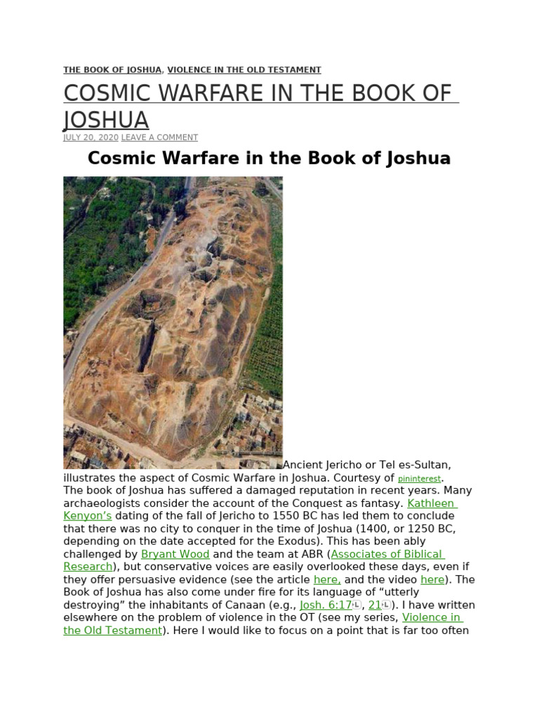 THE BOOK OF JOSHUA | PDF | Joshua | Canaan