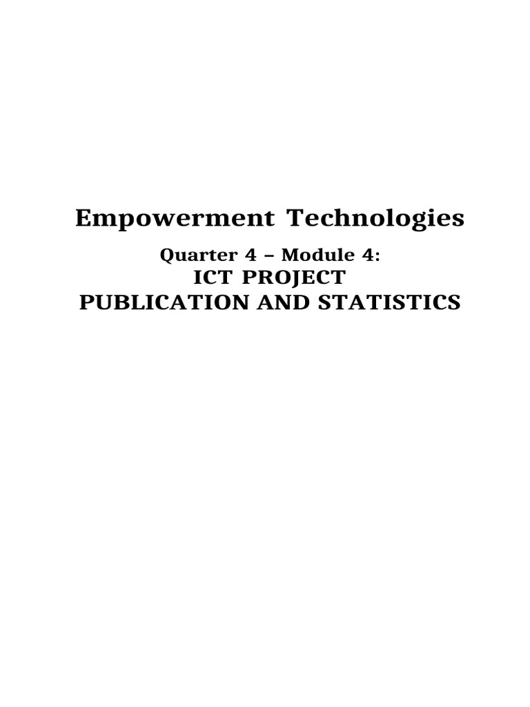 Empowerment_Q4_module4 | PDF | Facebook | Educational Technology