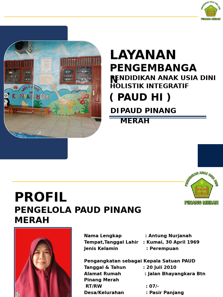 Layanan Pengembangan Paud Hi Pinang Merah | PDF | Karier & Perkembangan
