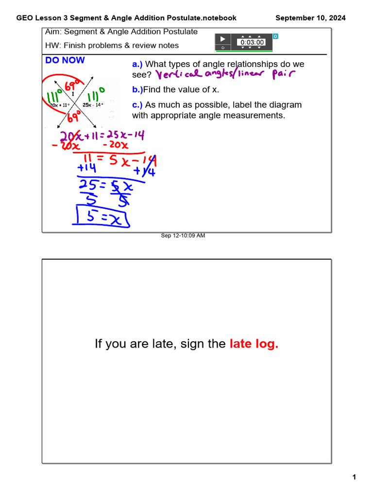 Segment & Angle Addition Postulate Guide | PDF | Geometry | Mathematics
