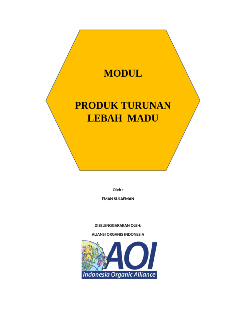 Modul Produk Turunan Madu | PDF | Griya & Taman | Kesehatan Holistik