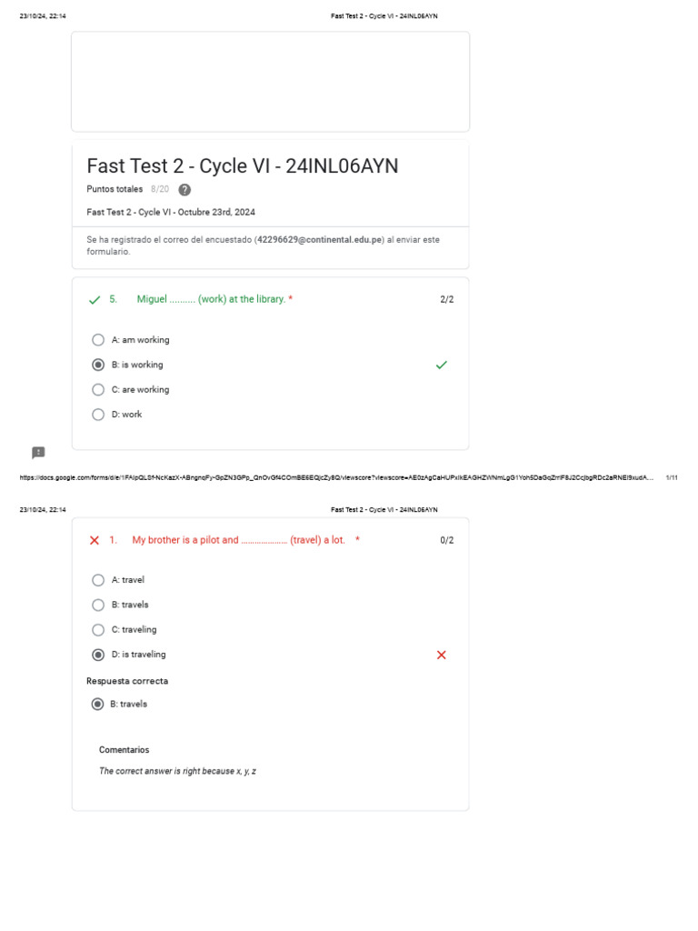 Fast Test 2 - Cycle Vi - 24inl06ayn | PDF