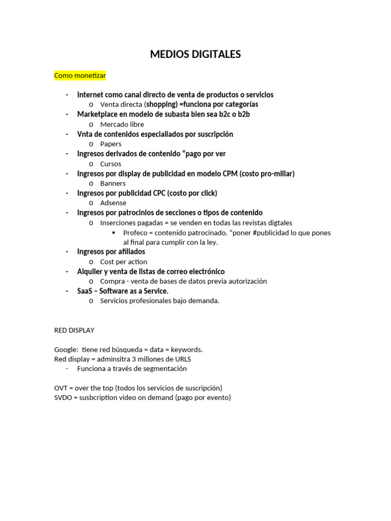 Medios Digitales | PDF