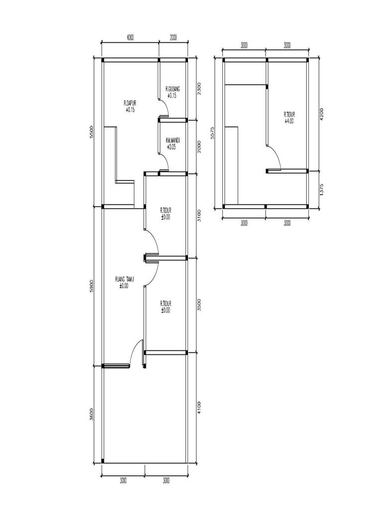 Denah Existing Bululuk | PDF