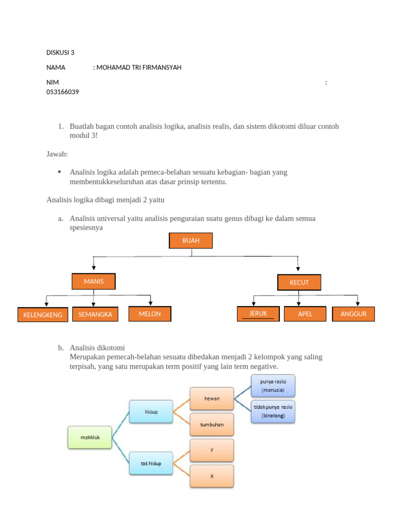 DISKUSI 3 Logika | PDF