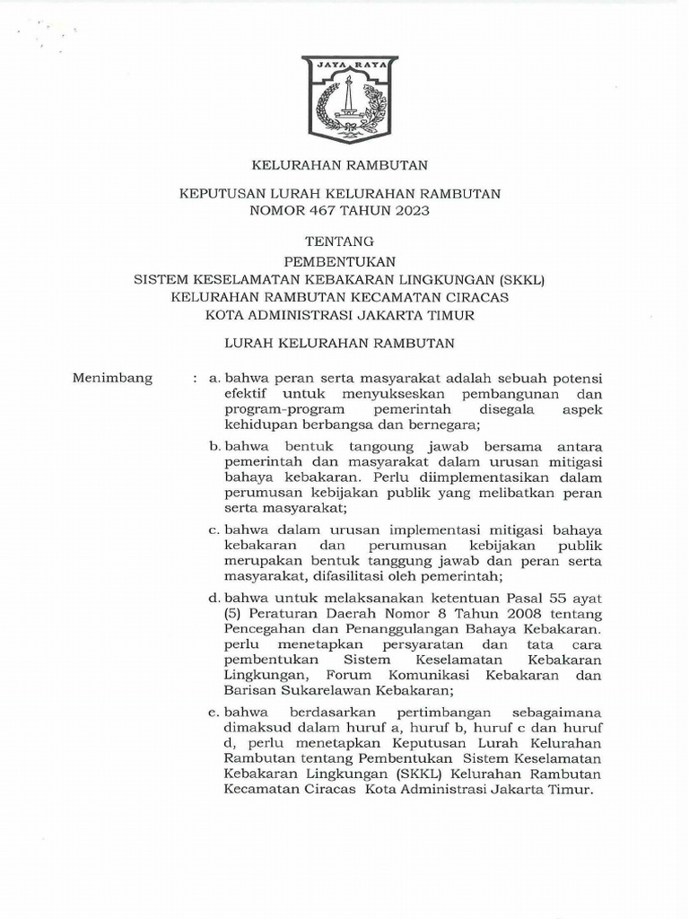 Rev. SK SKKL 2023 Kel. Rambutan - 0001 | PDF