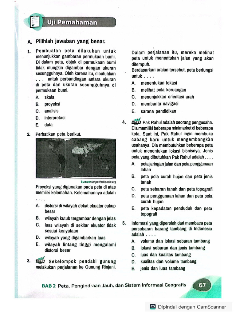 Soal Peta Buku Cetak | PDF