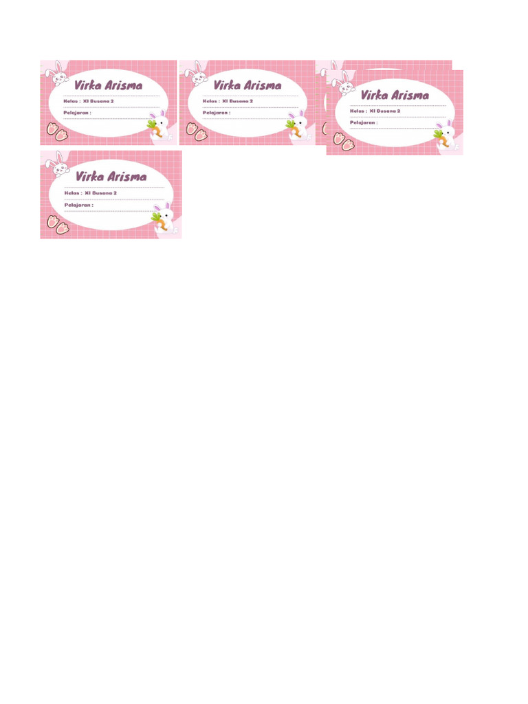 Label Nama Kotak | PDF