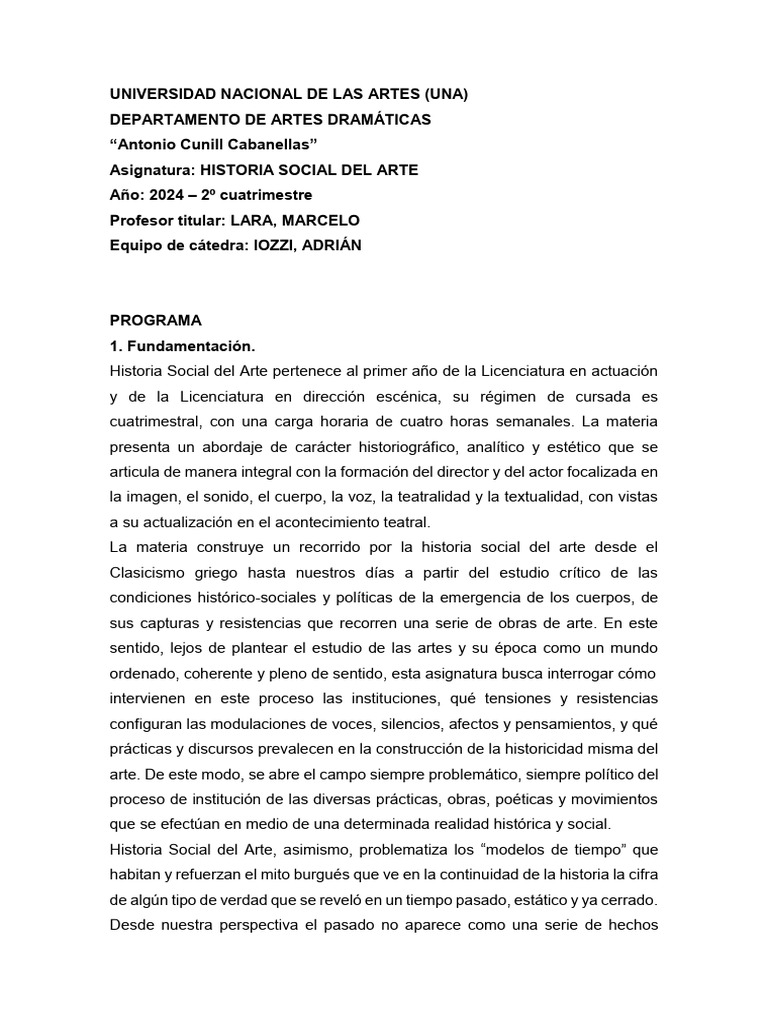 Programa Historia HSDA Con Toques Teatrales | PDF | Teatro | Michel ...