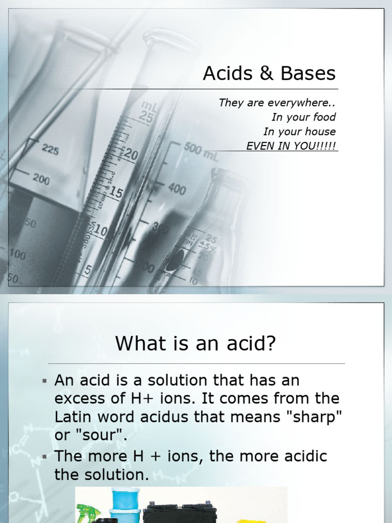 acidbase.ppt | PDF | Acid | Ph