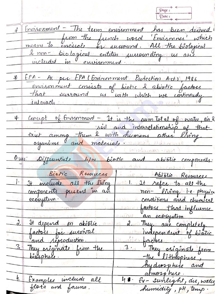 Evs Notes | PDF