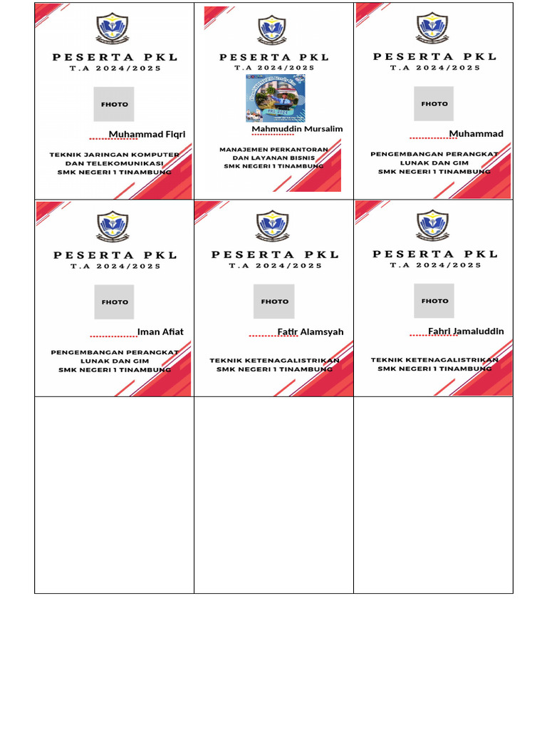 Team Members Overview Document | PDF