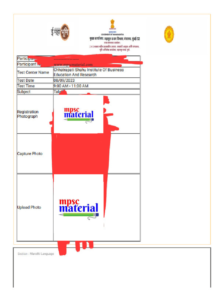 08 September Shift 1 Talathi Paper 2023 | PDF