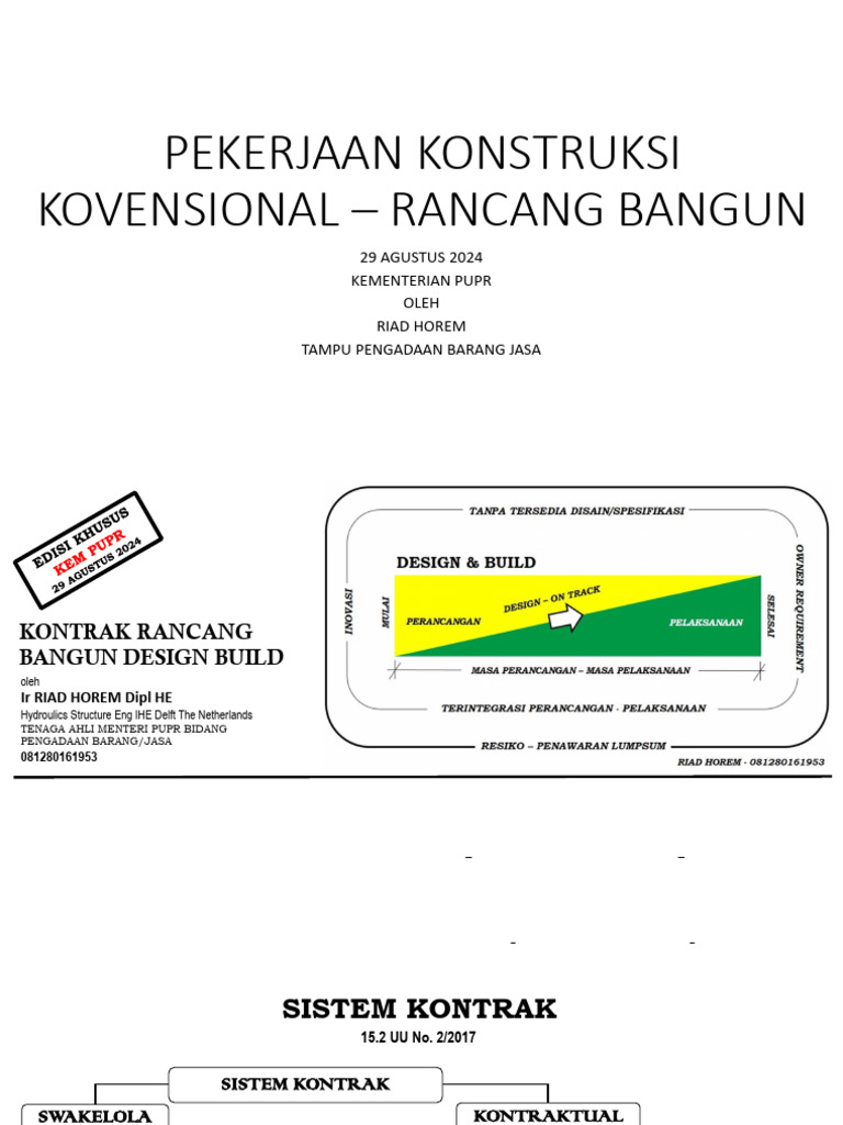 Pekerjaan Konstruksi Kovensional - Rancang Bangun | PDF