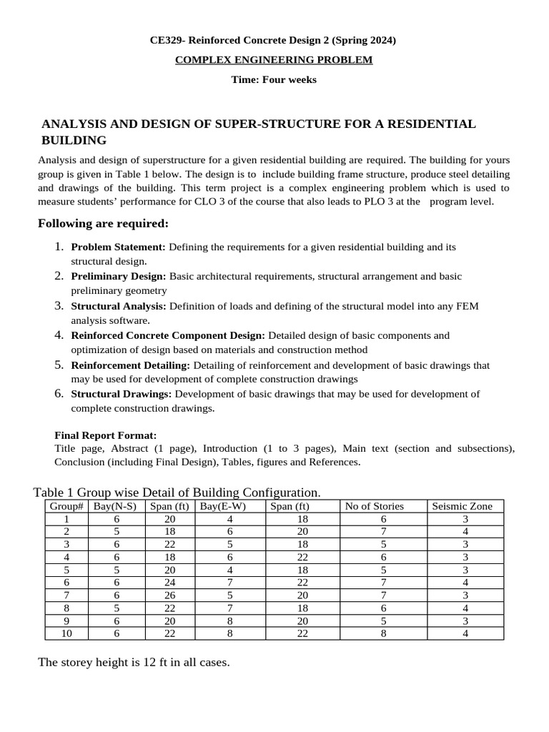 CEP Problem Definition | PDF | Engineering | Structural Engineering CEP Problem Definition | PDF | Engineering | Structural Engineering