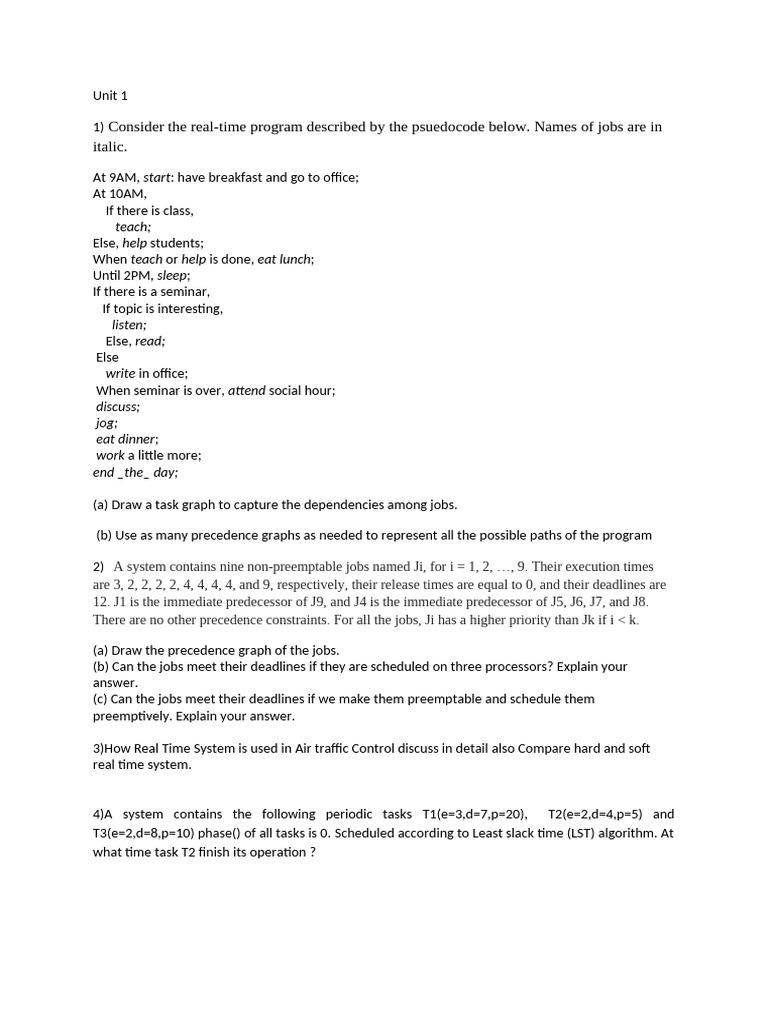 Question Bank-Unit-1 To 6 | PDF | Computers | Technology & Engineering