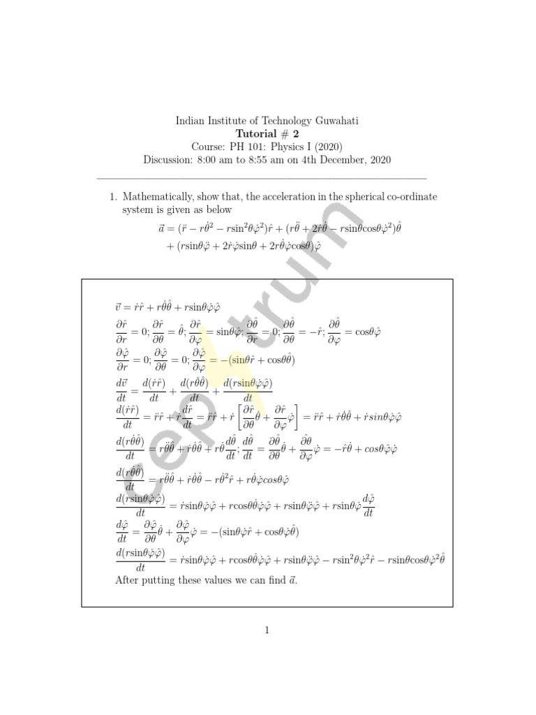 Tutorial 2 Solution | PDF | Rotation | Coordinate System