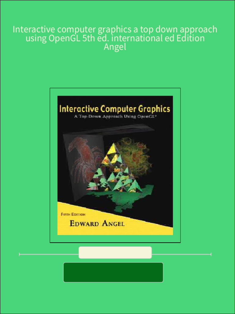 Ebooks File Interactive Computer Graphics A Top Down Approach Using OpenGL 5th Ed. International ...