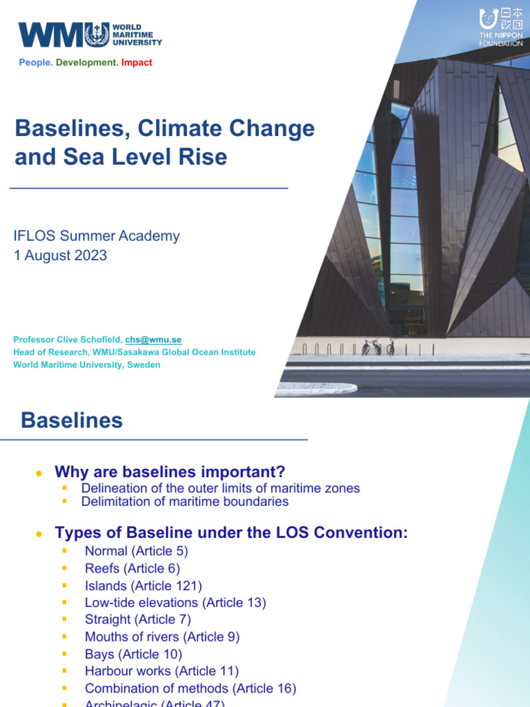 Baselines, Climate Change and Sea Level Rise 2023 | PDF | Territorial ...