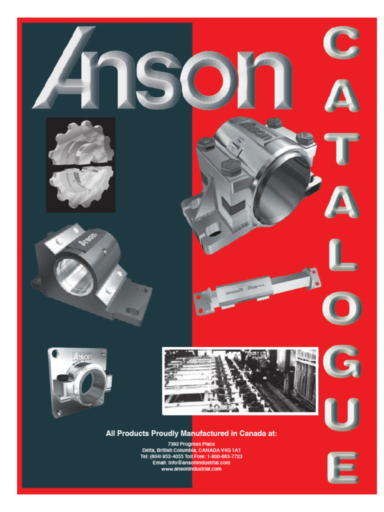 43806-Anson Catalog 2014 | PDF | Bearing (Mechanical) | Building Engineering