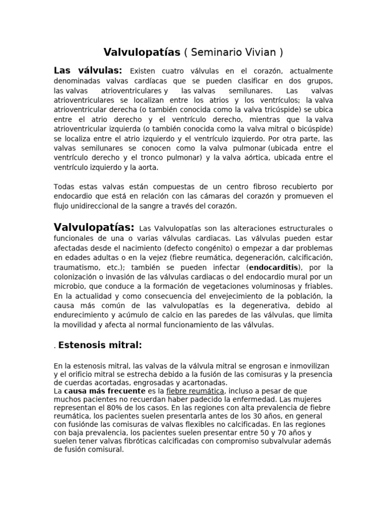 Valvulo patias y IAM | PDF | Infarto de miocardio | Insuficiencia cardíaca