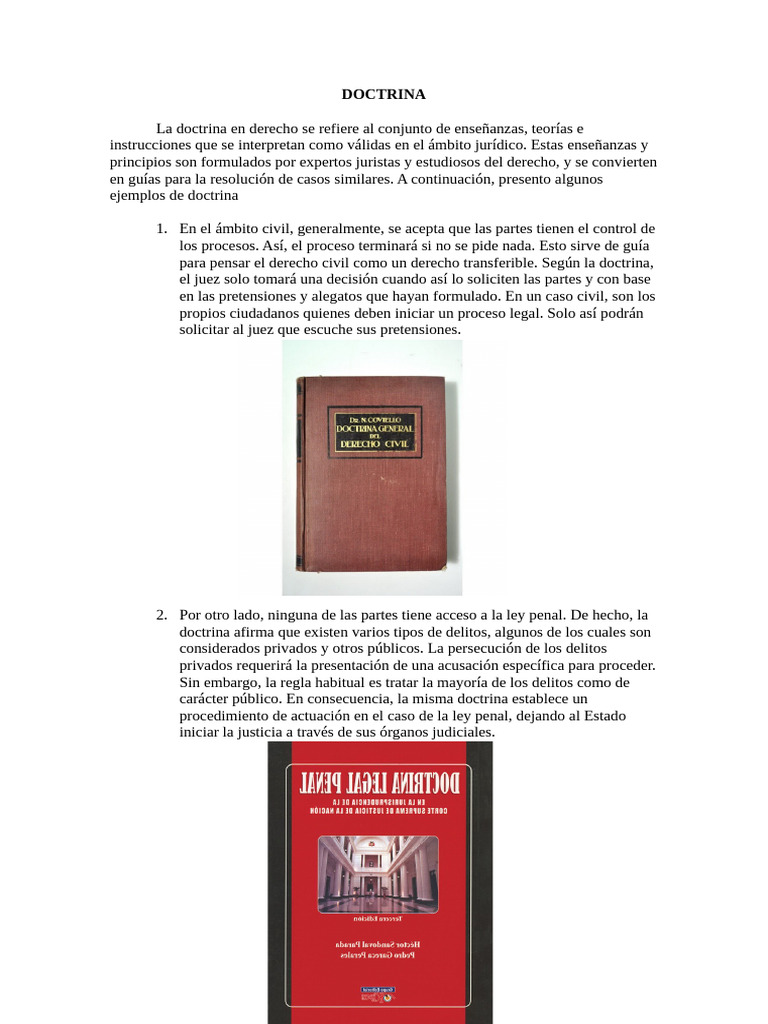 Conceptos Clave de la Doctrina Jurídica | PDF
