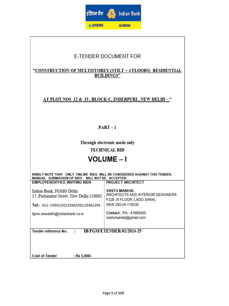Technical Bid Vol 1 | PDF | Accountant | Specification (Technical Standard)