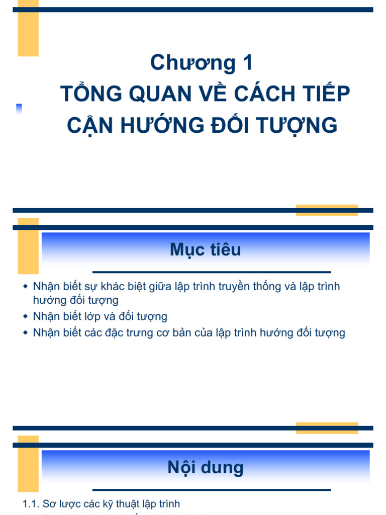 Oop 01 Tong Quan LTHDT | PDF