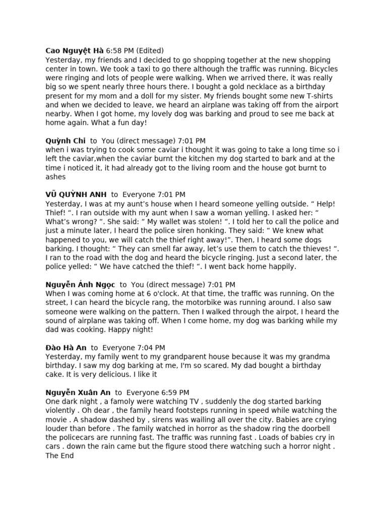 FT1A1-Story Writing Based On Sounds | PDF | Poetry