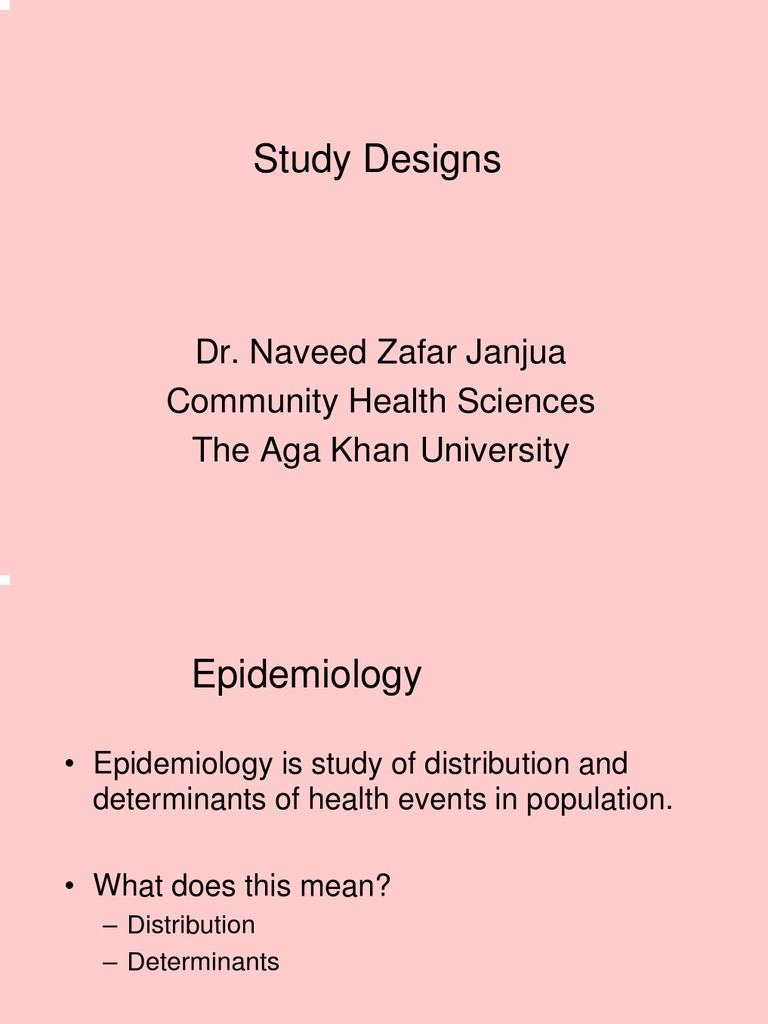 Study Designs | PDF | Cohort Study | Epidemiology