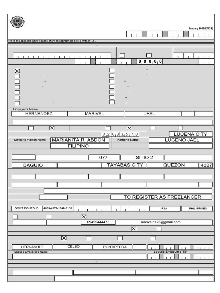 BIR Form 1901 Registration Guide | PDF | Taxes | Receipt