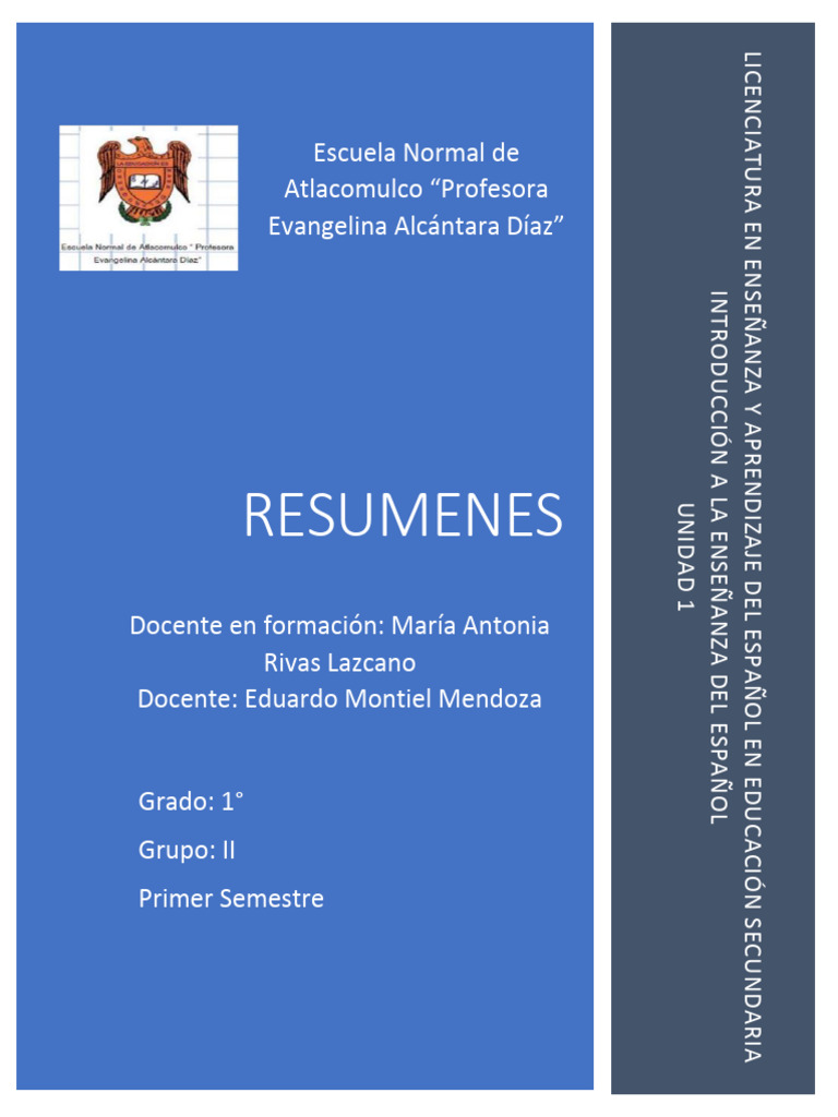 María Antonia Rivas Lazcano - Resumen | PDF