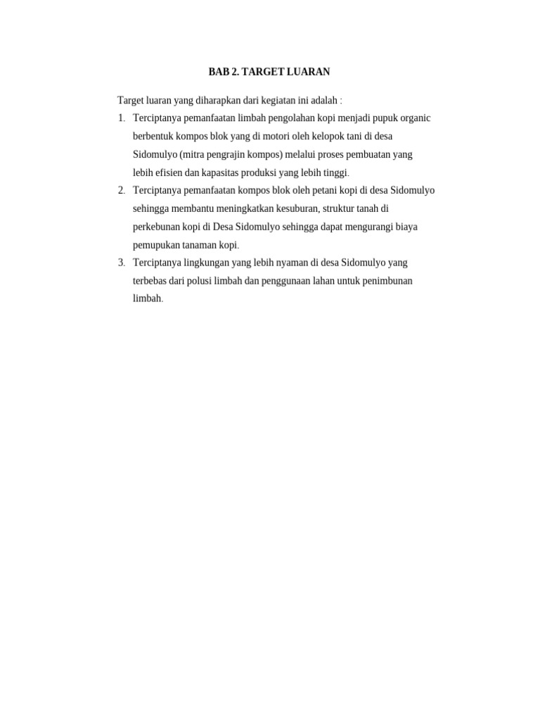 7.target Dan Luaran | PDF