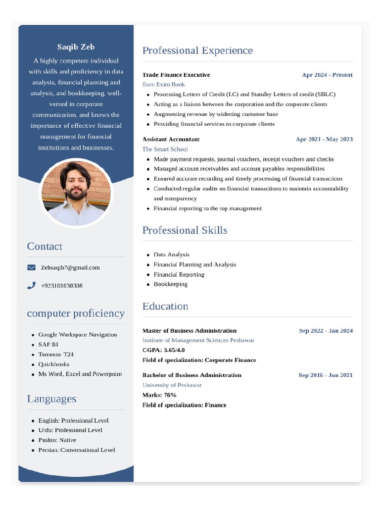 Resume Saqib AS | PDF
