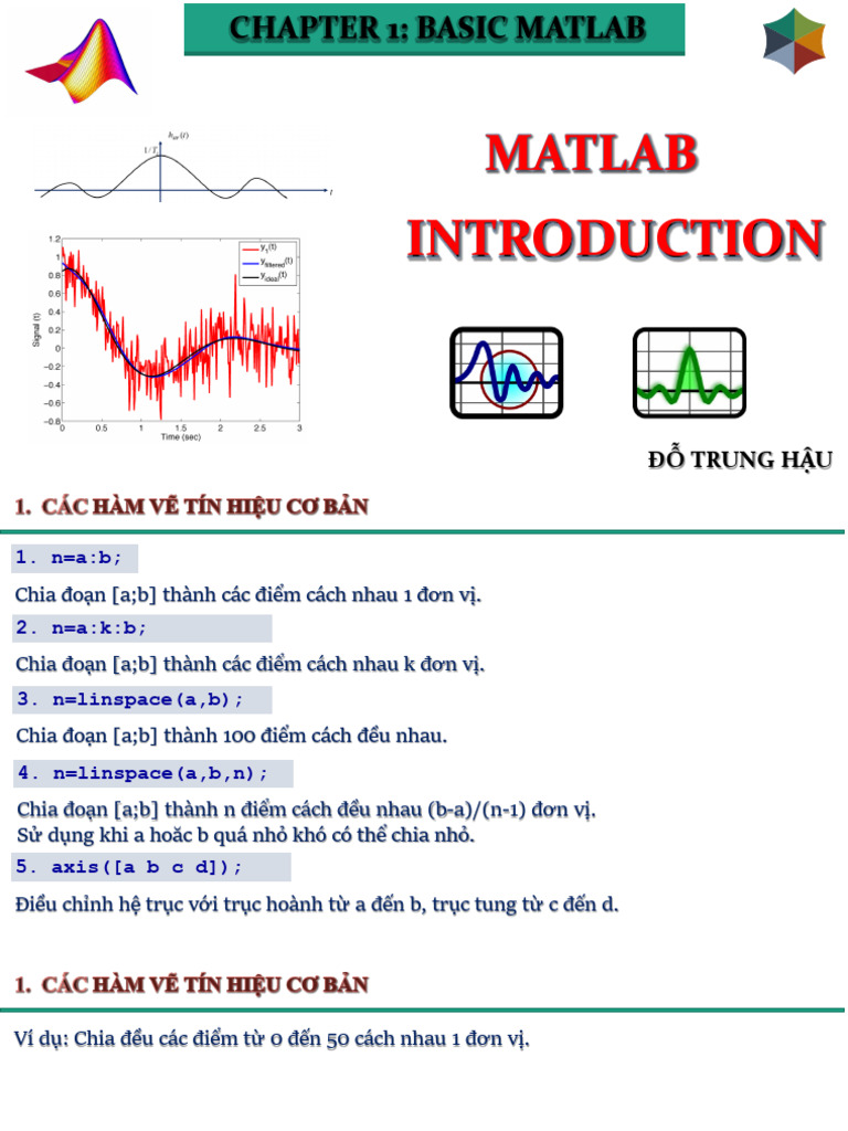 Matlab Lab 1 | PDF