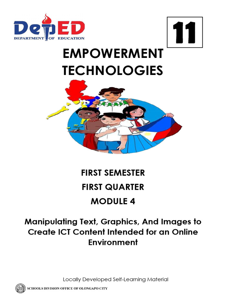 Empowerment Technologies Quarter 1, Module 4 | PDF | Image Editing | Page Layout