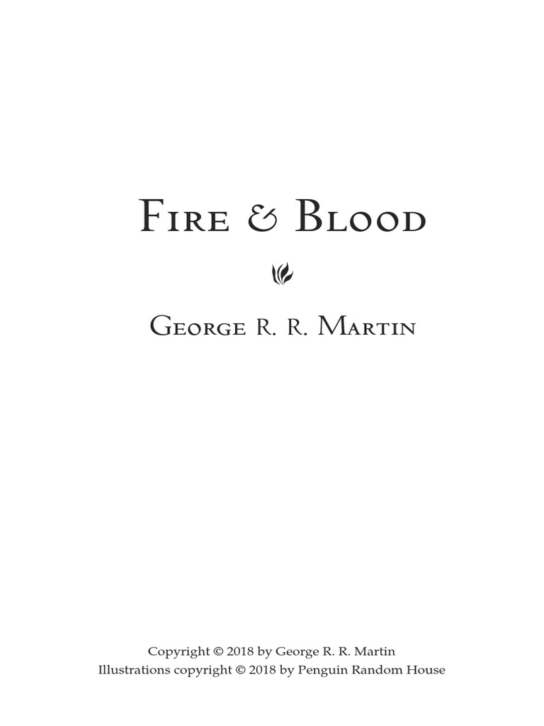 Fire & Blood by George R. R. Martin | PDF
