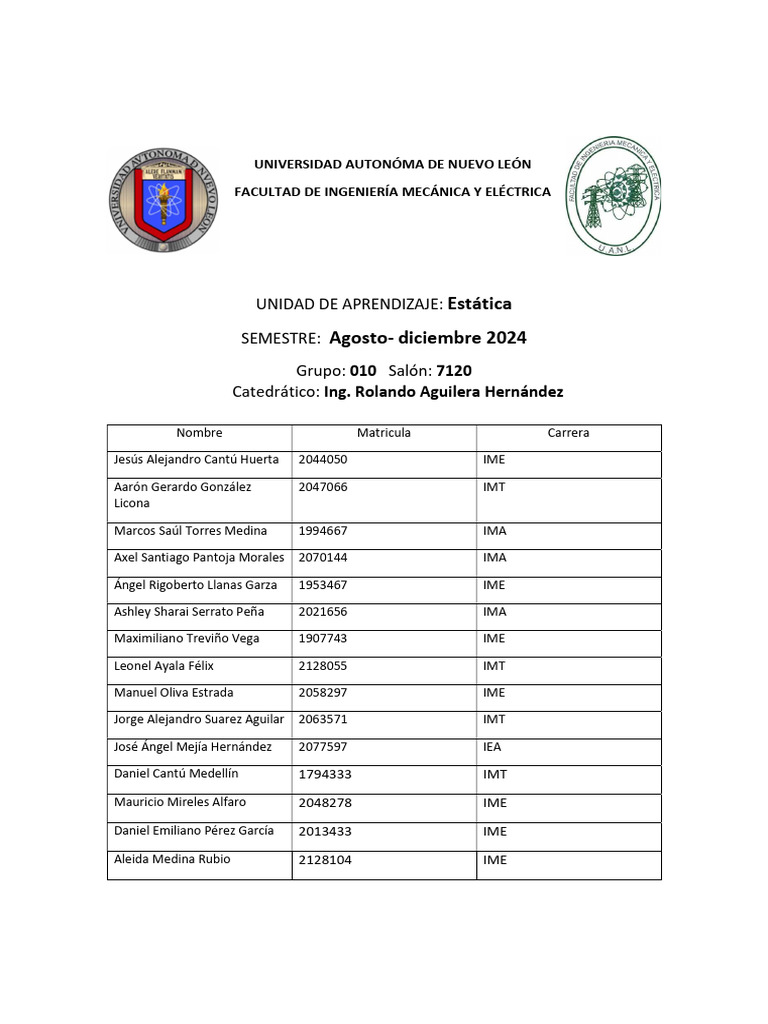 Teoria Problemario U1-2 | PDF