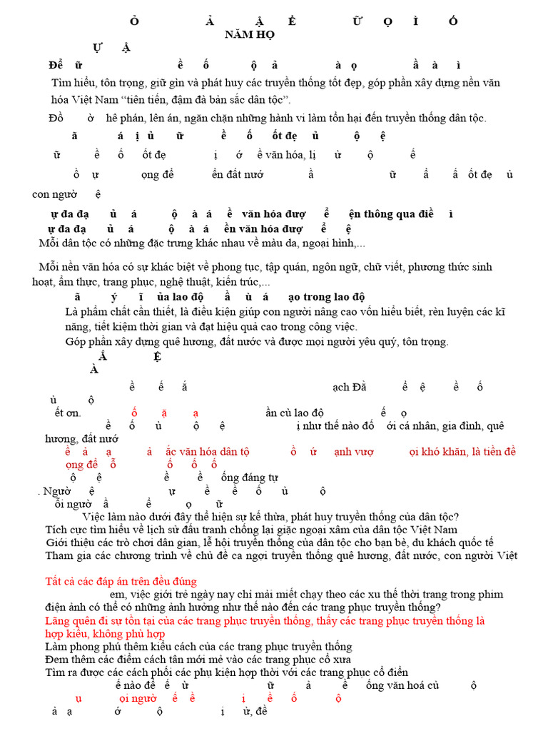 Nội Dung Tham Khảo Ôn Tập GK1 | PDF