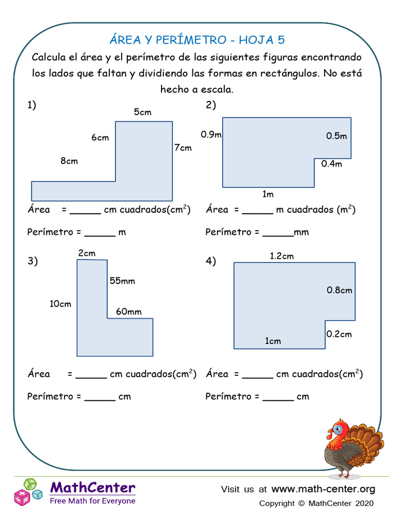 Área y Perímetro de Figuras Geométricas | PDF