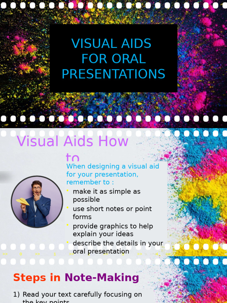 Note 3 - Visual Aids For Oral Presentations | PDF