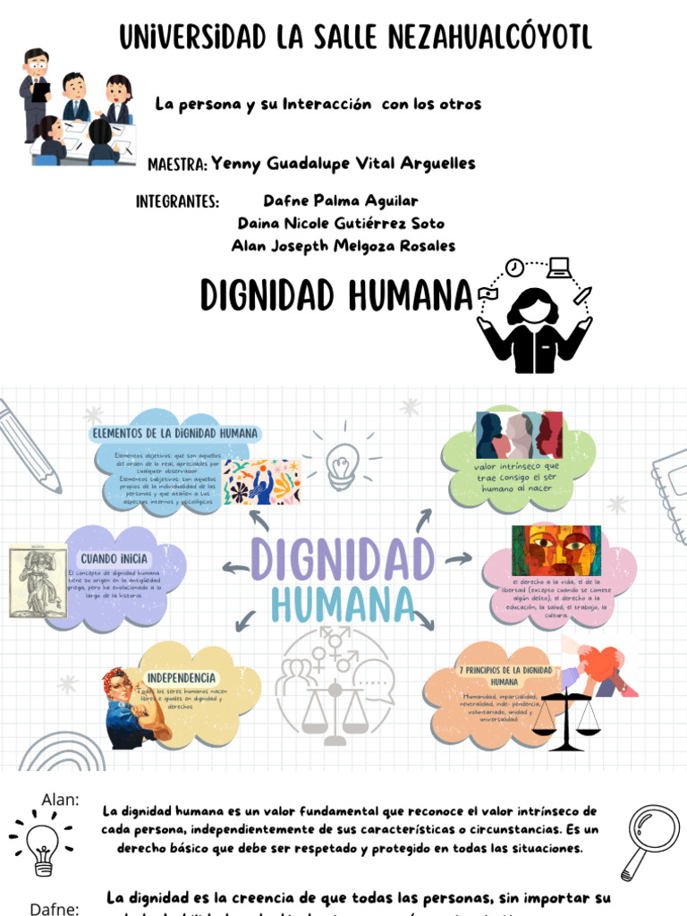 Green and Blue Playful Illustrative Mind Map PDF | PDF | Dignidad ...